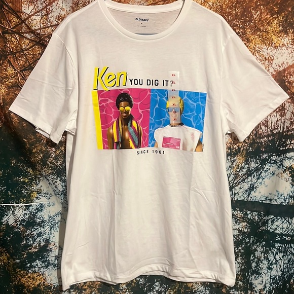 Old Navy | Shirts | Ken You Dig It Since 961 Old Navy Barbie Tshirt ...